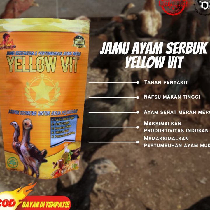 Jual 12.12 STOK READY Jamu kesehatan ayam Yellow vit 100gr by Botoh ...