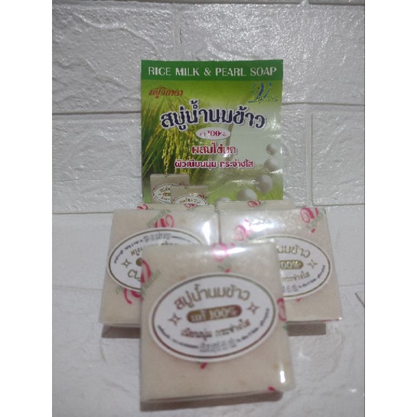 Jual sabun beras - rice milk & pearl soap thailand | Shopee Indonesia
