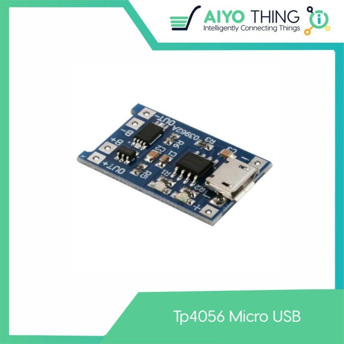 Jual TP4056 Micro USB 1A 5V to Lithium Battery Modul Cas Baterai ...