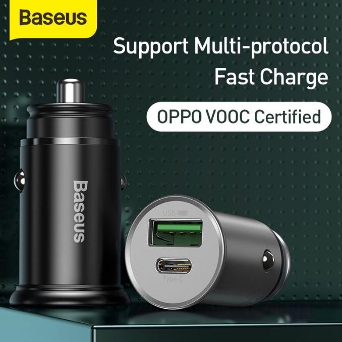 Jual Baseus PPS Quick Car Charger 2 Port USB PD VOOC QC4+ AFC SCP QC3.0 ...
