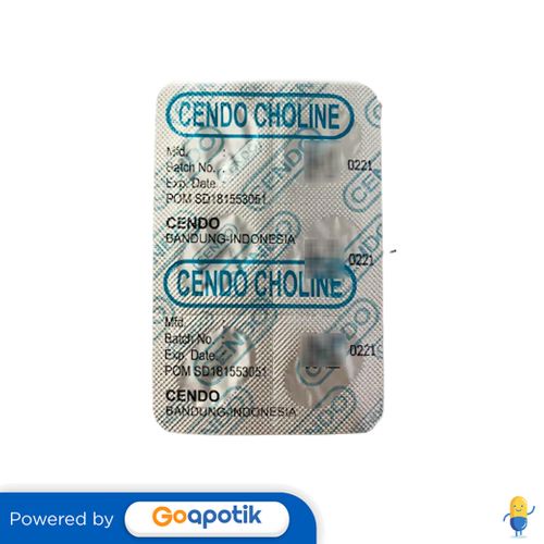 Jual CENDO CHOLINE STRIP 6 KAPLET | Shopee Indonesia