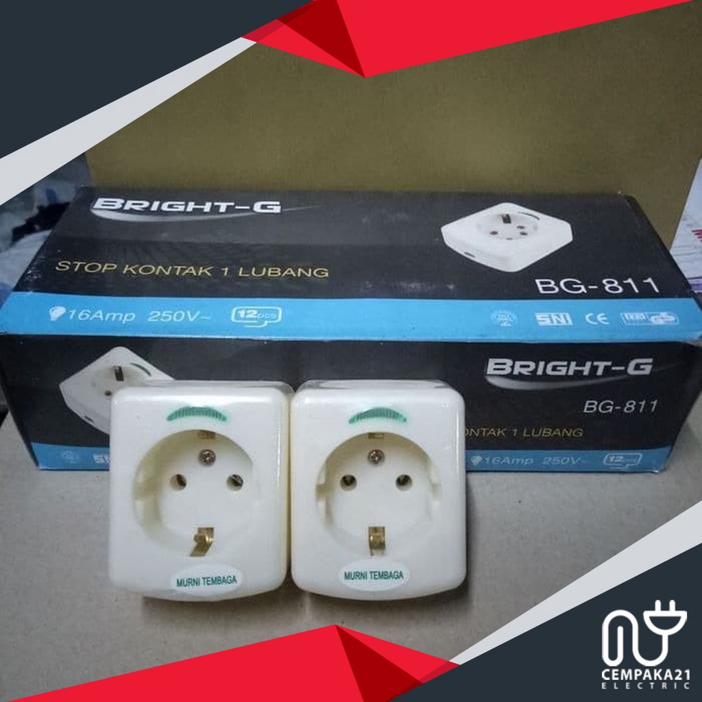Jual Bright G Stop Kontak Stop Arder 1, 2, 3, 4, 5 Lubang / 811 / 812 / 813 / 814 / 815 | Shopee ...