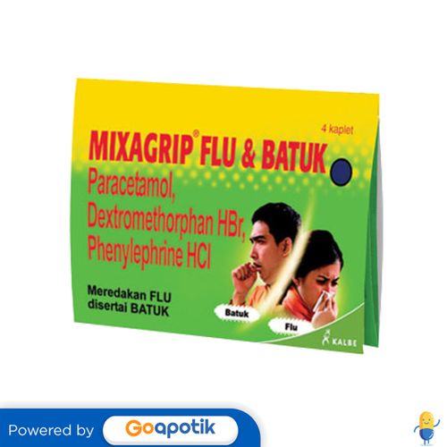 Jual MIXAGRIP FLU DAN BATUK STRIP 4 KAPLET | Shopee Indonesia
