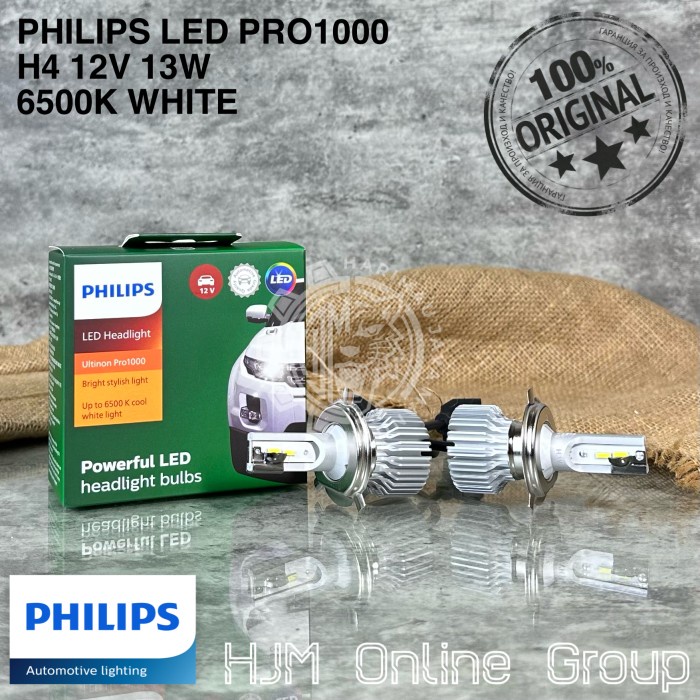 Jual Bohlam Lampu Led Philips H4 H11 H8 H16 Hb3 Hb4 Hir2 H3 H1 H7 12V ...