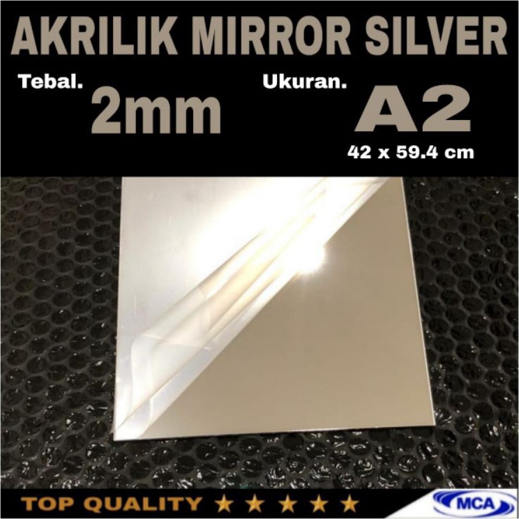 Jual PRODUCT TERKECE AKRILIK LEMBARAN SILVER MIRROR A2 / Acrylic Mirror ...