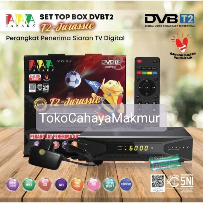 Jual Tanaka T2 Jurassic Set Top Box Digital Tv Receiver Full Hd Stb Dvb T2 | Shopee Indonesia