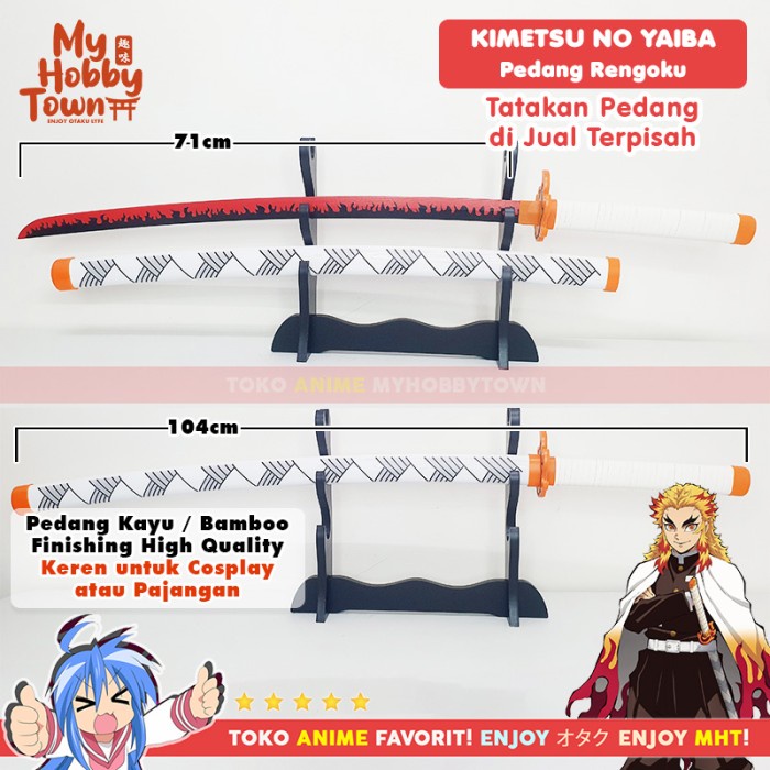 Jual Replika Pedang Bambu Demon Slayer Kimetsu no Yaiba Rengoku Kyojuro ...