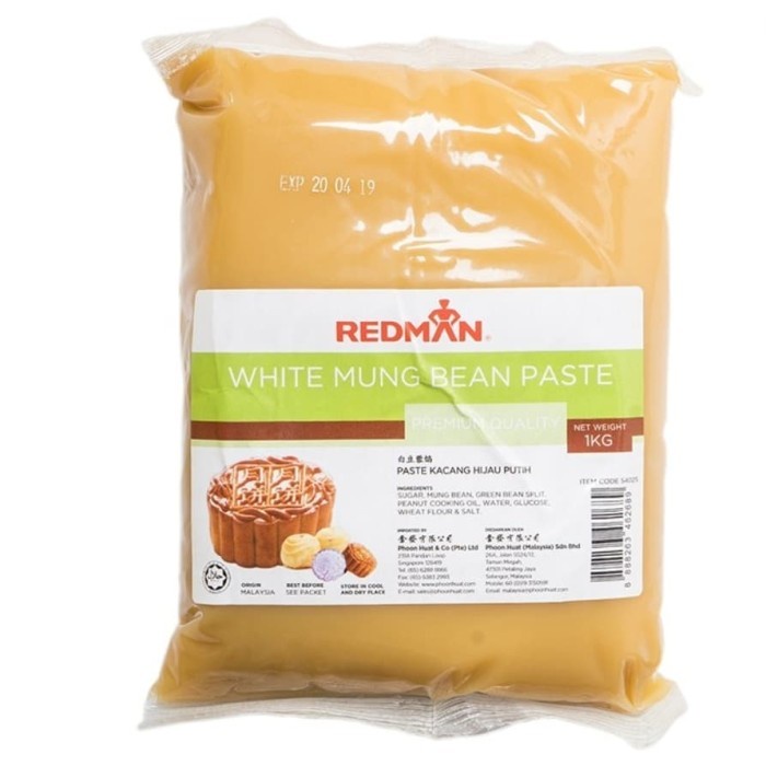 Jual ISIAN MOON CAKE KUE BULAN FILLING PASTE KACANG HIJAU PUTIH REDMAN ...