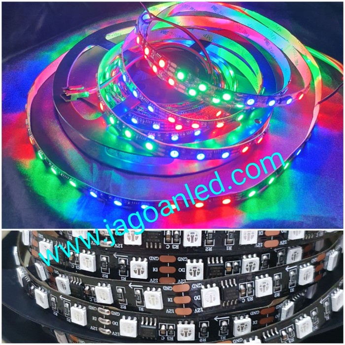 Jual LED Strip WS2811 12V Black PCB | Shopee Indonesia