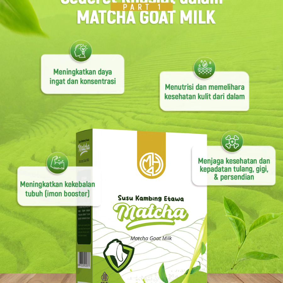 Jual Susu Kambing Etawa Matcha Goat Milk 200 gram | Shopee Indonesia