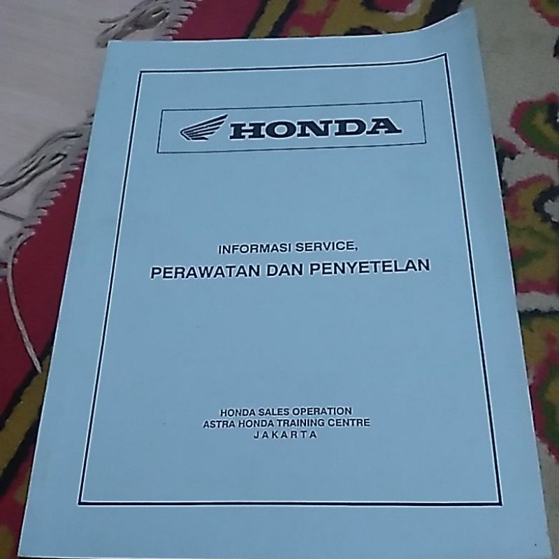 Jual buku pedoman reparasi dan service sepeda motor honda original ...