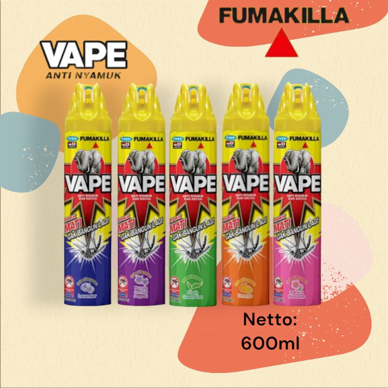 Jual Fumakilla Vape Aerosol 600ml Obat Nyamuk Semprot dengan Teknologi ...