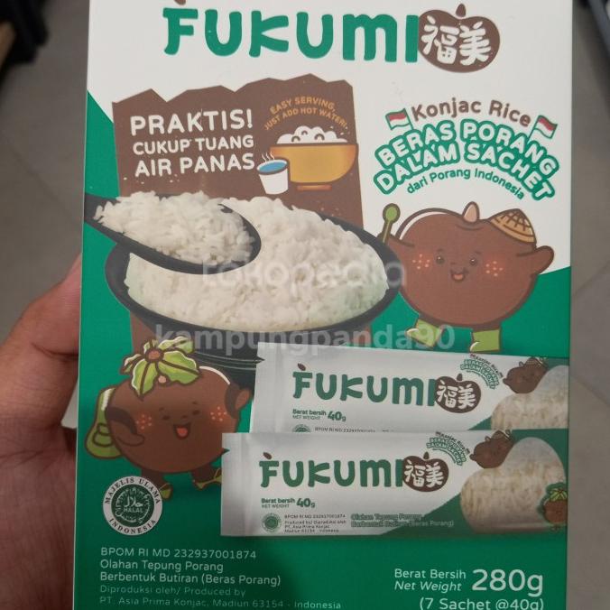 Jual Beras Porang Sachet Fukumi Konjac Rice Sachet 280G (7 Sachet X ...