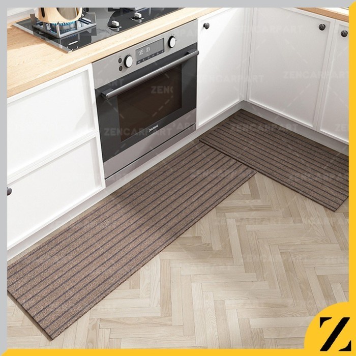 Jual Keset Karpet Alas Kaki Garis Lantai Dapur Anti Slip Panjang Pendek ...