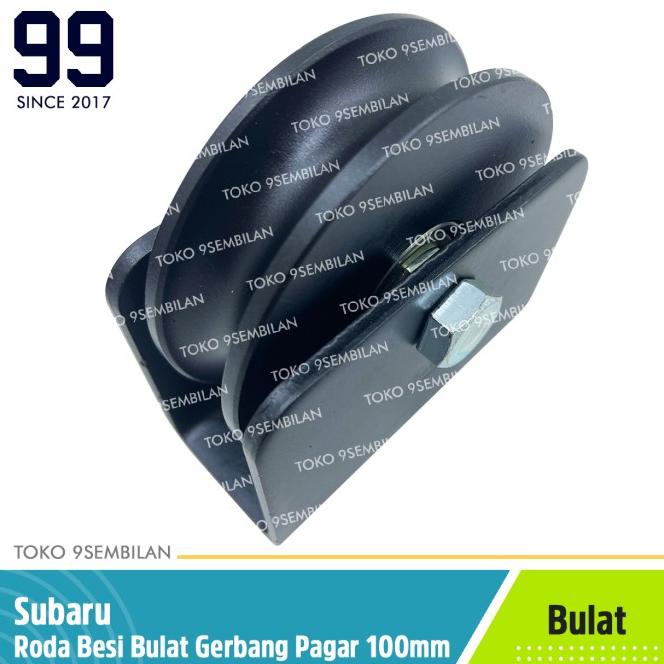 Jual Roda Pagar Besi Hitam Bearing 10Cm 4Inch Rel Bulat Siku Katrol ...
