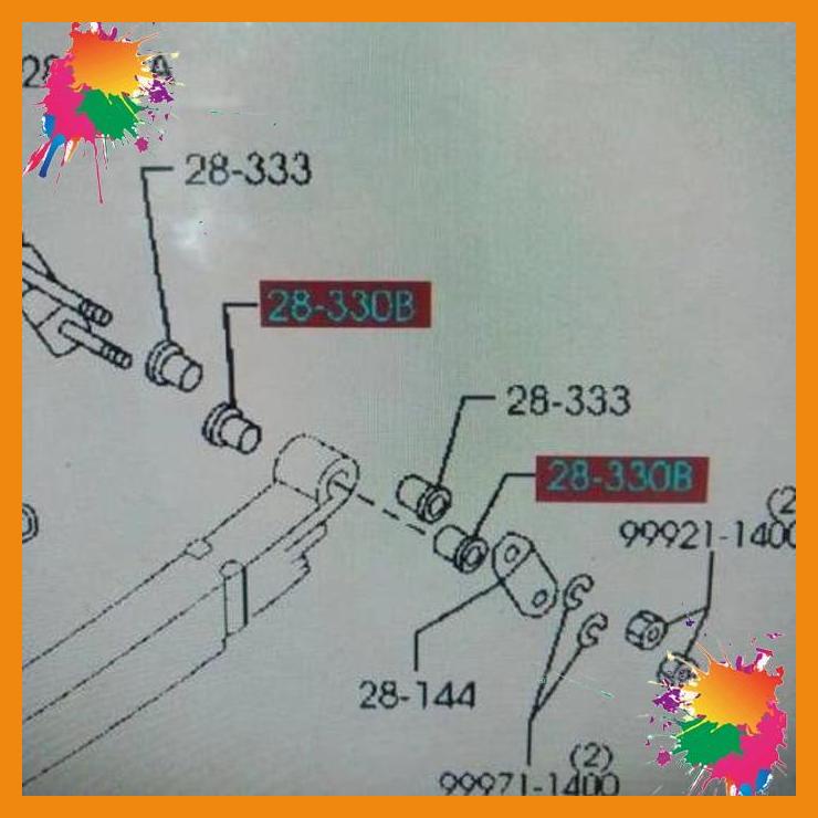 Jual BUSHING PEER DAUN FORD EVEREST & RANGER ORIGINAL FORD BAGIAN ...