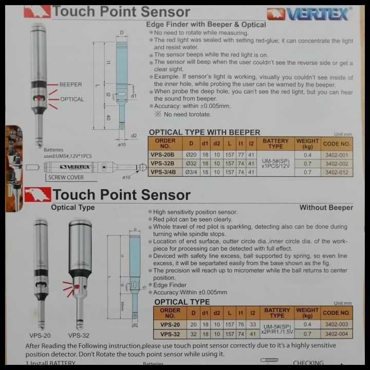 Jual touch point sensor vps-20b vertex | Shopee Indonesia