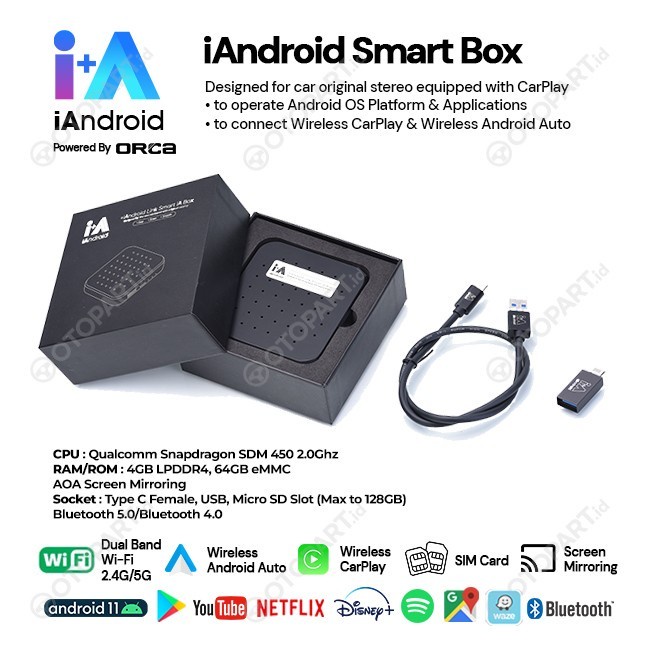 Jual NEW IANDROID SMART MULTIMEDIA BOX USB DONGLE WIRELESS CARPLAY ...