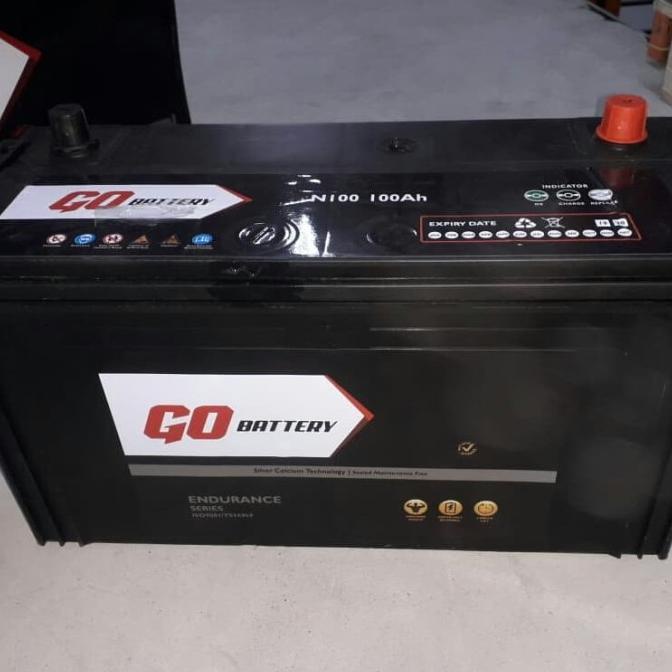 Jual Aki N100 GO battery 12v 100ah untuk Truck, Bus, Kapal, Taft GT, Genset | Shopee Indonesia