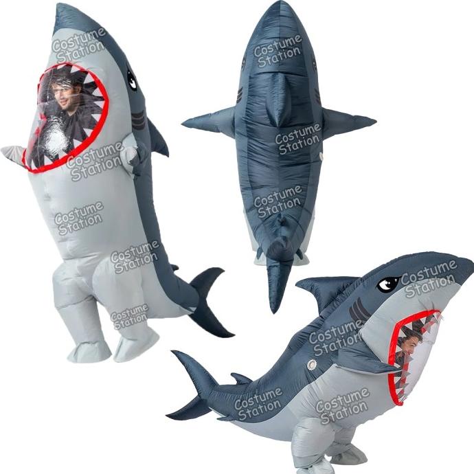Jual Kostum Shark Open Mouth / Costume Ikan Hiu Hewan Binatang Laut ...