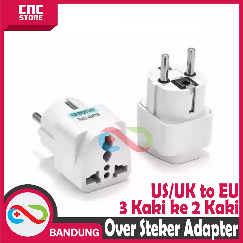 Jual KONVERTER STEKER PLUG OVER CONVERTER COLOKAN 3 KAKI KE 2 KAKI STOP ...