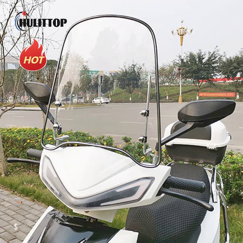 Jual Motorcycle Windshield Universal Electric Scooter Windshield HD ...