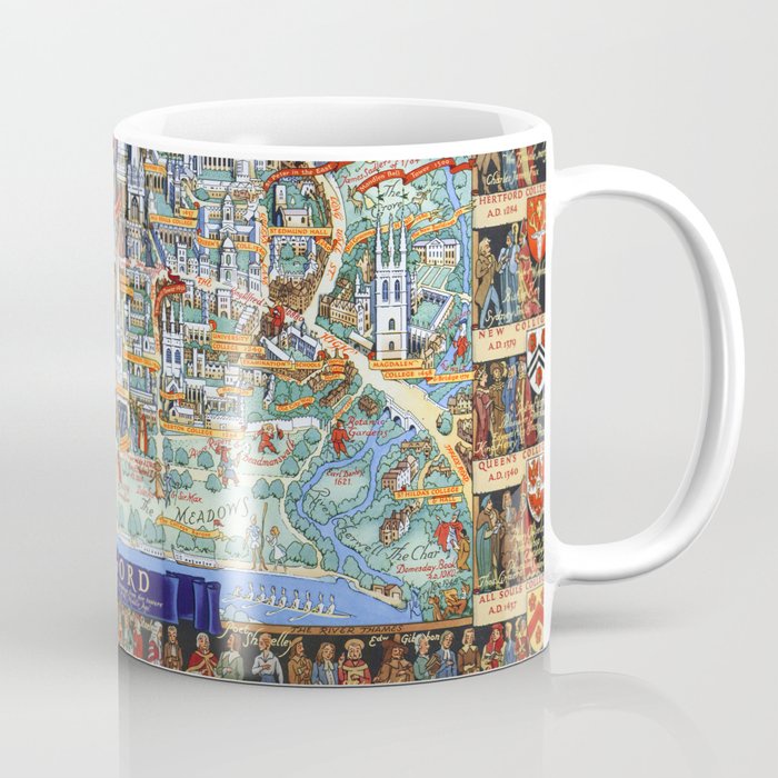 Jual Mug Kopi Dekorasi Asrama INGGRIS Peta Universitas OXFORD | Shopee ...