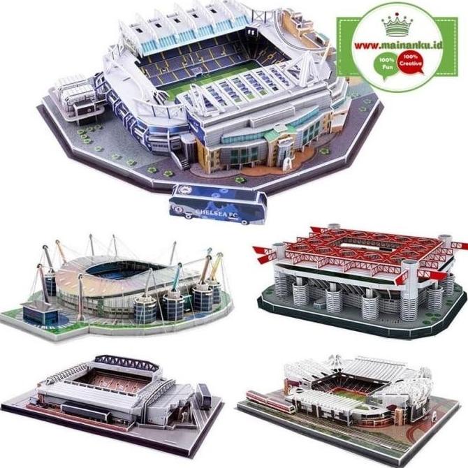 Jual 3D Stadium Puzzle | Chelsea - Stamford Bridge| Miniatur Stadium ...