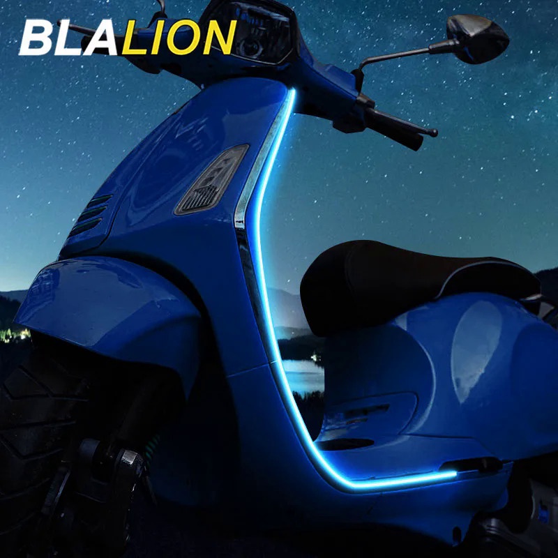 Jual BLALION 12V Motorcycle Neon Lights Flexible 2M Led Light Strip ...
