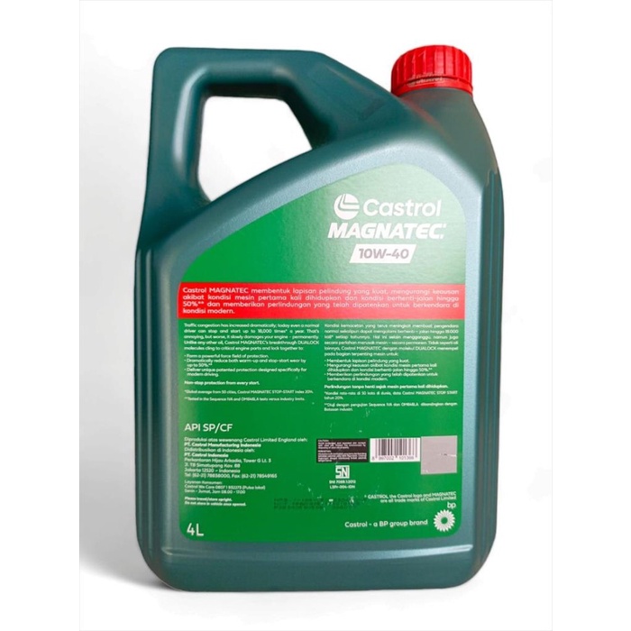 Jual Oli Mesin Mobil Castrol Magnatec 10W-40 4 Liter terbaik | Shopee ...