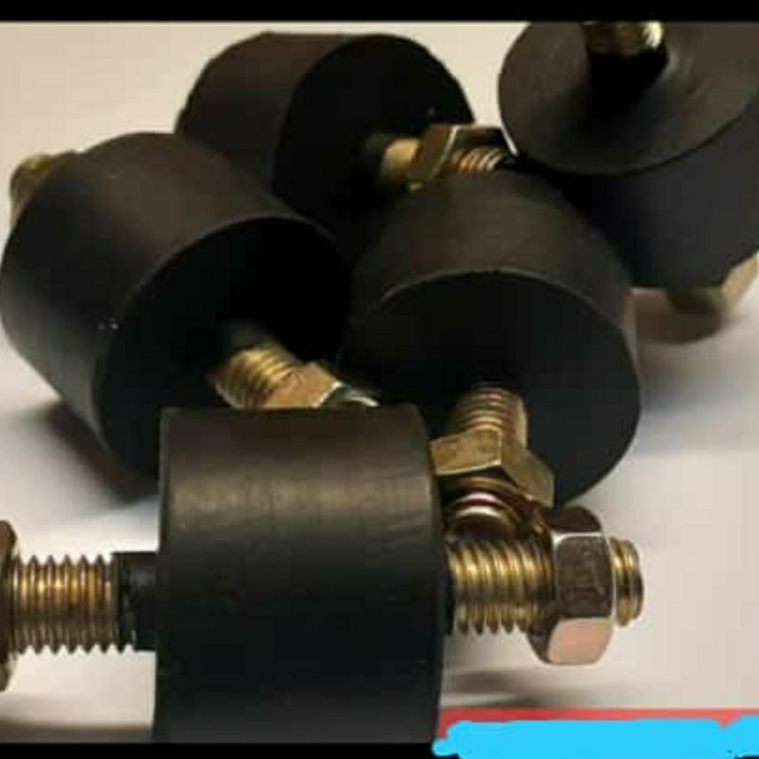 Jual karet mounting / rubber mounting 40mm x 20mm x 8mm double baut ...