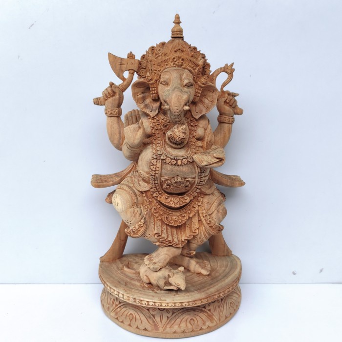 Jual PATUNG GANESHA - ARCA DEWA GANESHA - KAYU 40 CM | Shopee Indonesia