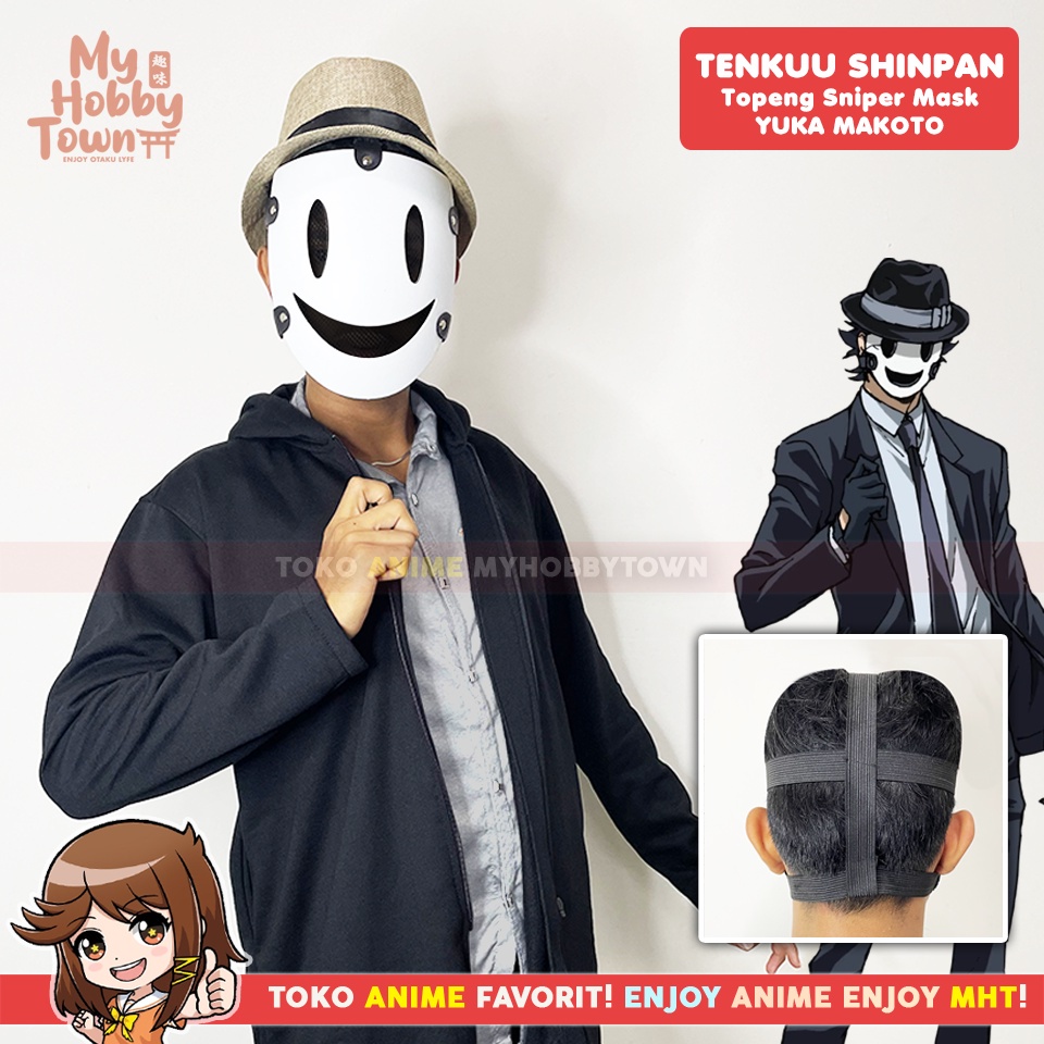 Jual Tog Anime Cosplay Tenkuu Shinpan Sniper Mask Yuka Makoto Sle ...