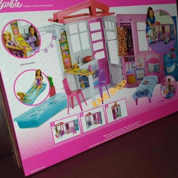 Jual Hel069 Barbie Original Mattel : Rumah Barbie Fully Furnished ...