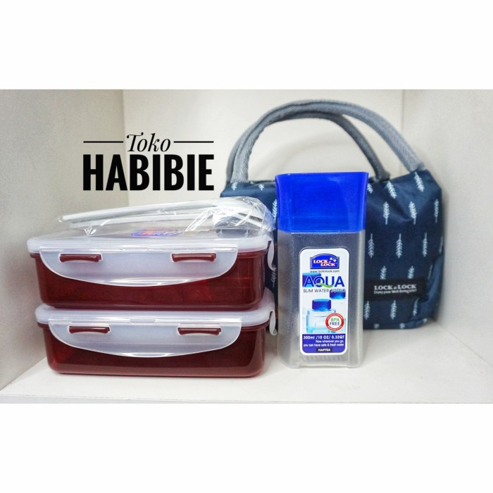 Jual Lock N Lock / Lock & Lock Lunch Box Set Botol Kotak Bekal Makanan ...