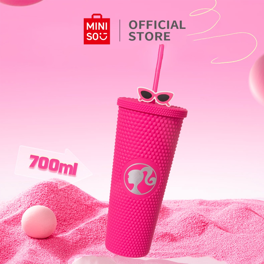 Jual Miniso-barbie series Straw Durian Cup 700mL durable cup Lovely ...