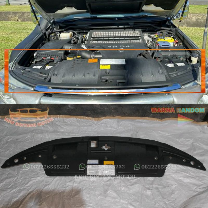 Jual Cover support radiator mesin Land cruiser VX200 2008 2015 original ...