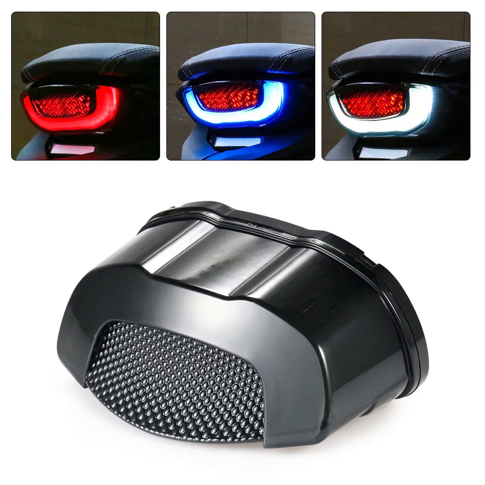 Jual Motorcycle LED Integrated Rear Tail Brake Light With Turn Signals ...