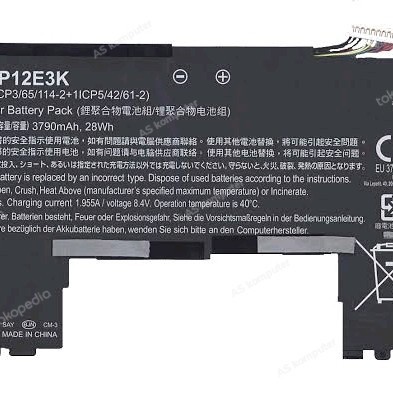 Jual Baterai Battery Laptop Aspire S7-191 S7 191 AP12E3K | Shopee Indonesia