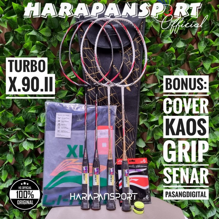 Jual RAKET BADMINTON LINING TURBO X90 II X 90 ii ORIGINAL 100% | Shopee ...