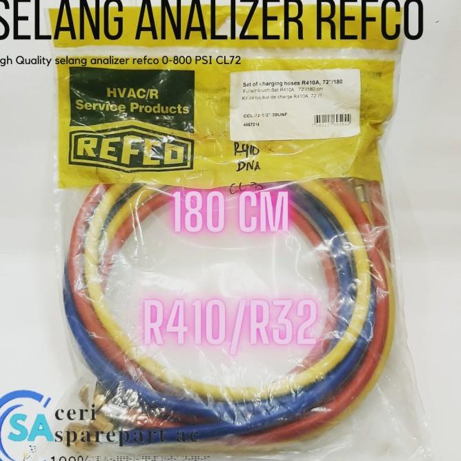 Jual Refco R410/R32 0-800 Psi 180Cm Cl72 Selang Manifold Analizer Freon ...