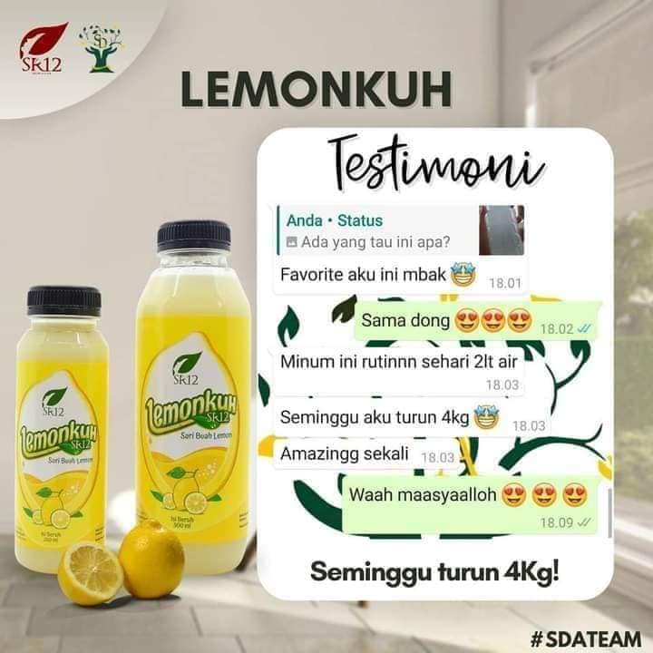Jual Sari Buah Lemon - Lemonkuh Sr12 ( 250Ml - 500 Ml ) - Numan ...