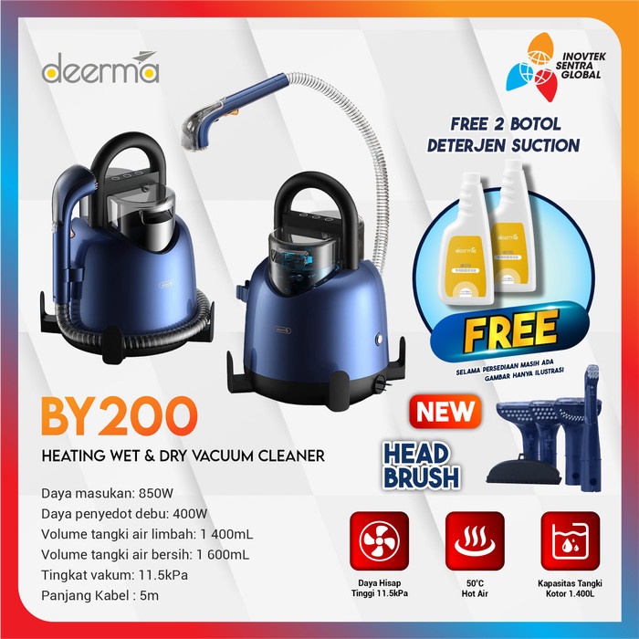 Jual DEERMA BY200 VACUUM CLEANER VACUUM - KARPET FABRIC SOFA DAN KASUR ...