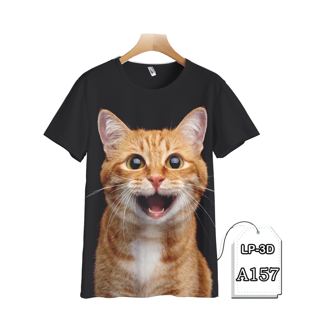 Jual KAOS KUCING LUCU FULL PRINTING KAOS T-SHIRT GAMBAR KUCING 3D ...
