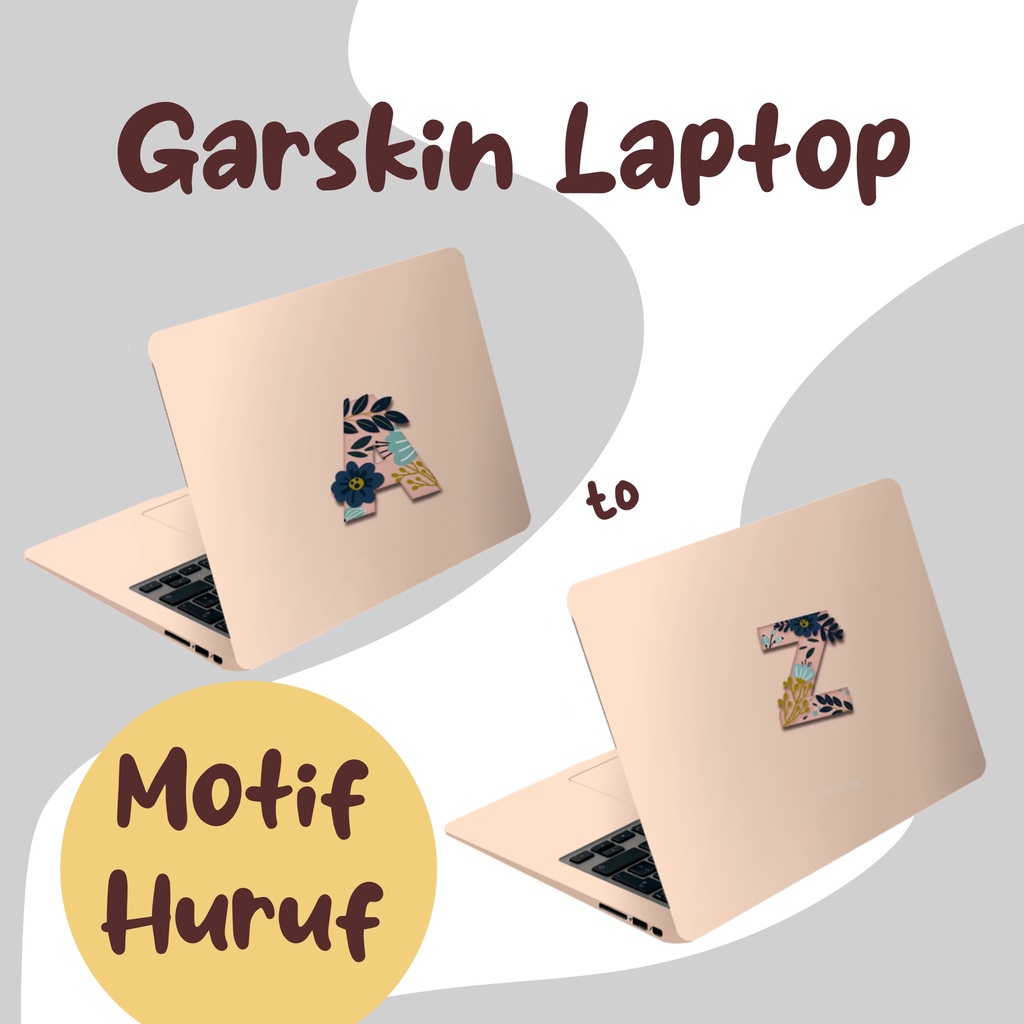 Jual Sticker Garskin Laptop Motif Huruf Aesthetic | Shopee Indonesia