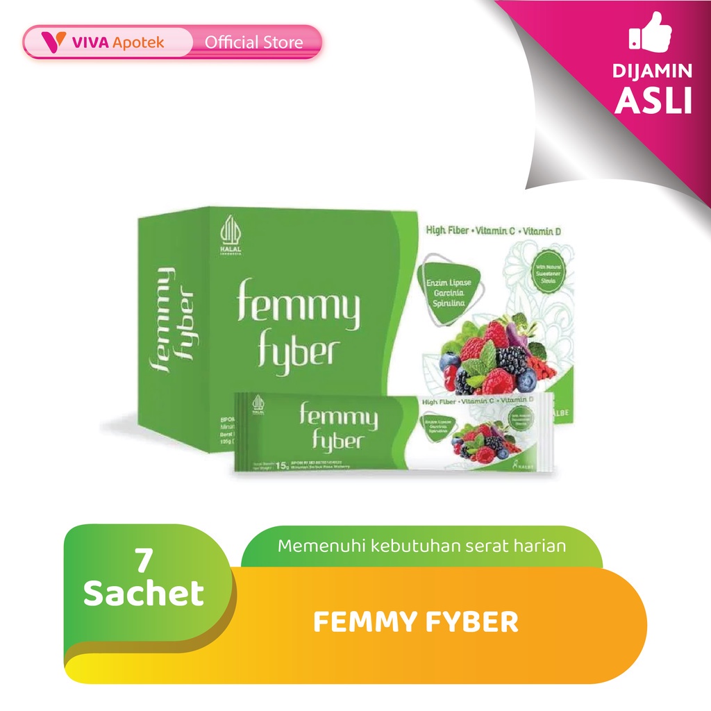 Jual Femmy Fyber Minuman Tinggi Serat (7 Sachet) | Shopee Indonesia