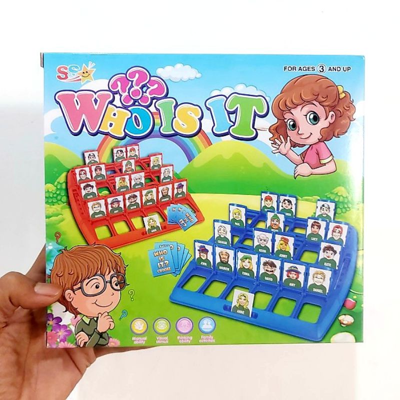Jual Mainan Tebak Gambar Who is it - Board Game Family Anak Laki ...