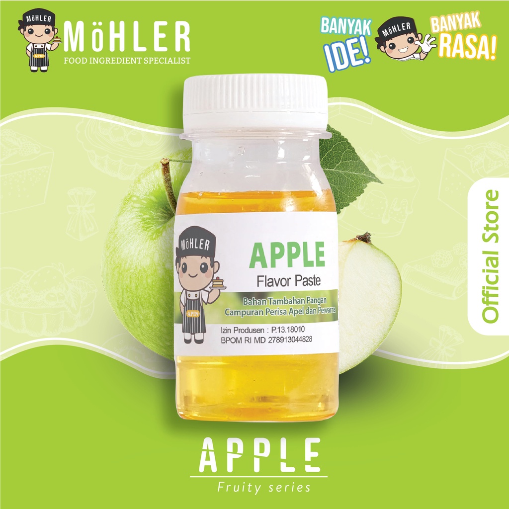 Jual MOHLER Pasta perisa pewarna APEL / APPLE | Shopee Indonesia