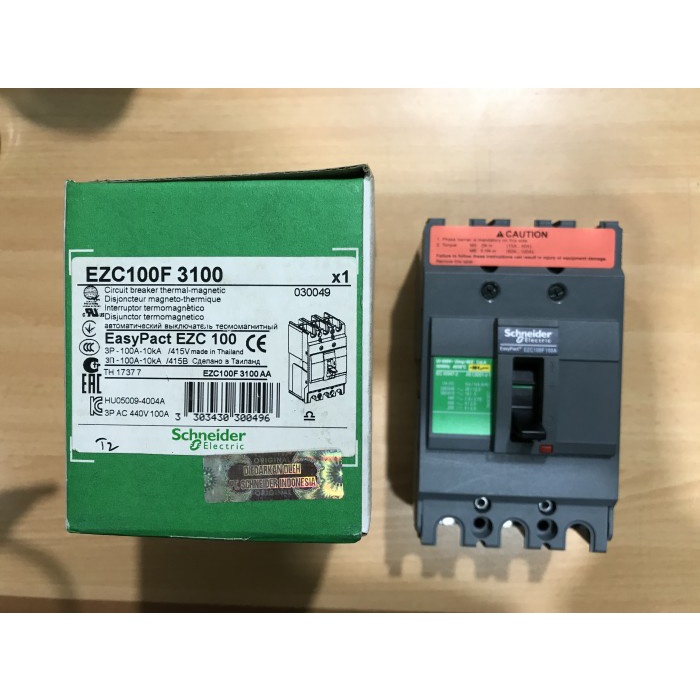 Jual MCCB Schneider EZC100F3100 3P 100A 10 kA ORIGINAL | Shopee Indonesia