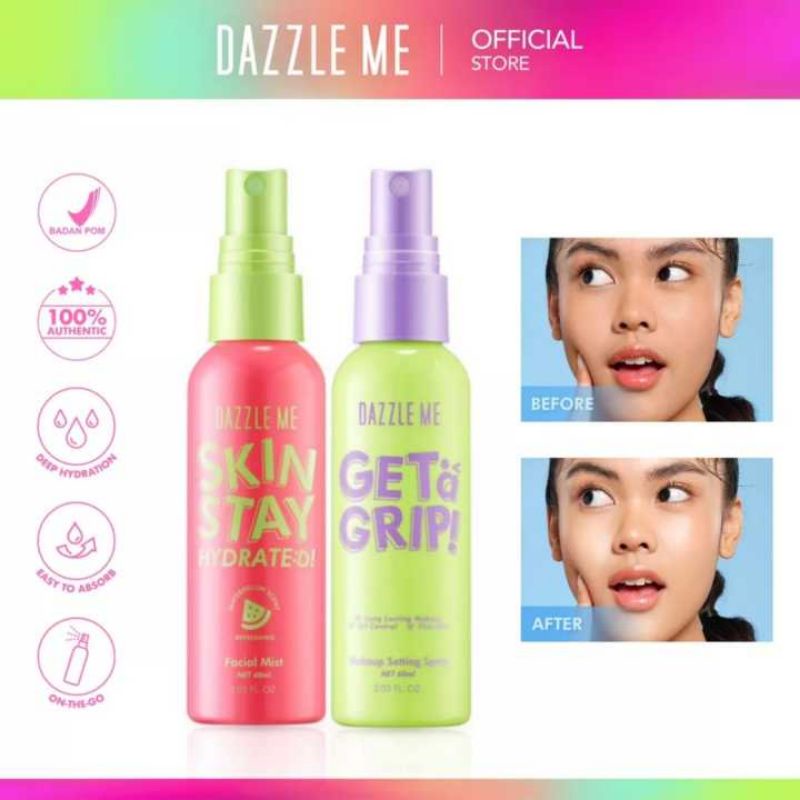 Jual DAZZLE ME FACIAL MIST AND SETTING SPRAY / GET A GRIP MAKEUP ...